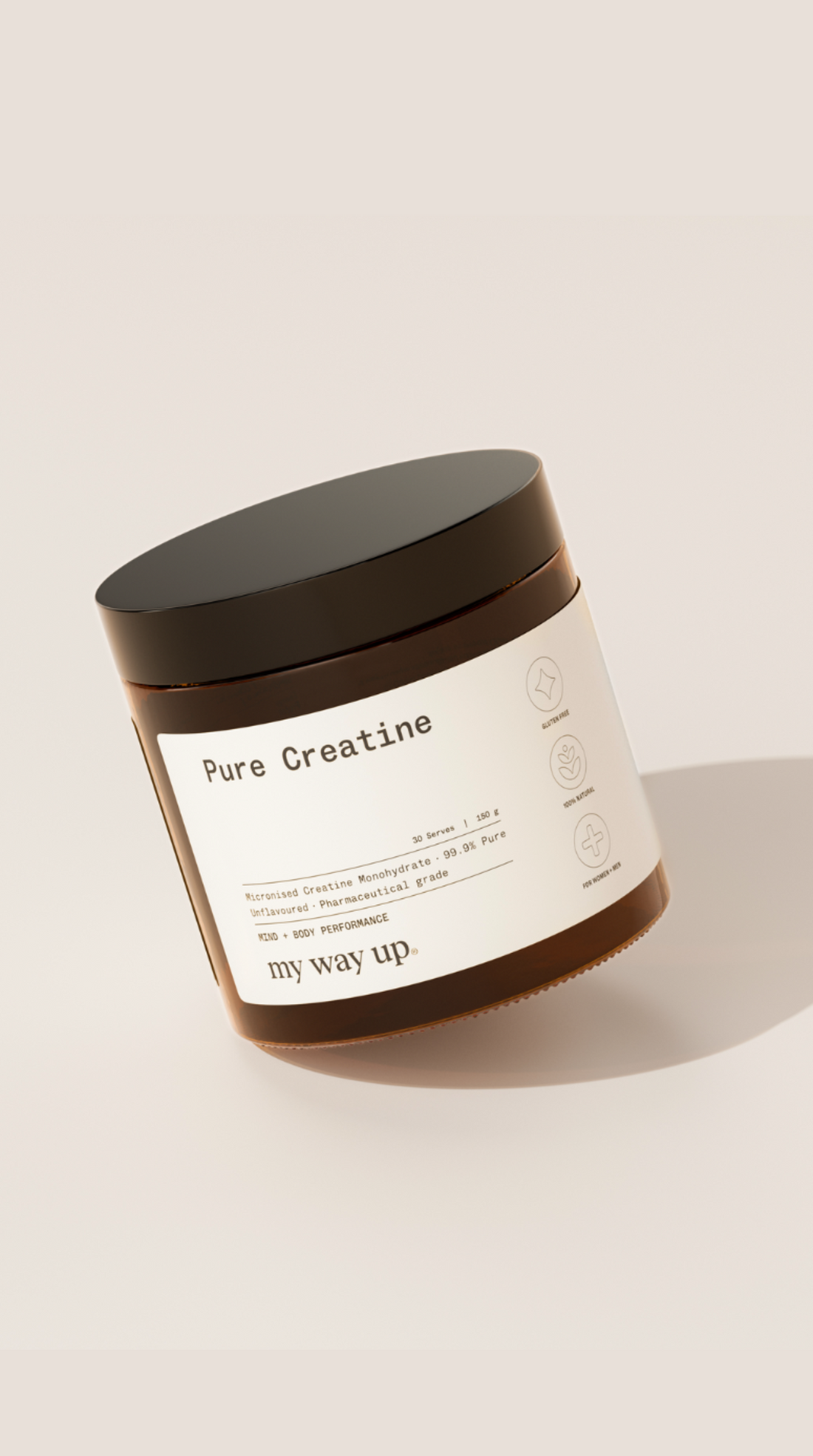 Pure Creatine | Boost Brain Power, Gut & Healthy Ageing – My Way Up